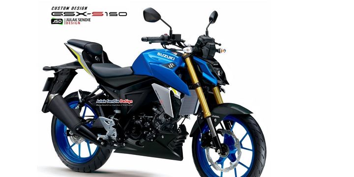 Rendering All New Suzuki GSX-S150 Pakai Lampu Moge