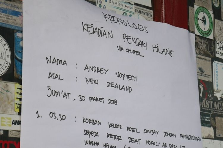 Foto : Pendaki Selandia Baru yang Hilang di Merbabu Sempat Nginap di ...