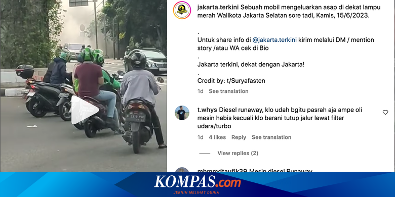 Video Mobil Mengalami Diesel Runaway, Ini Penyebabnya