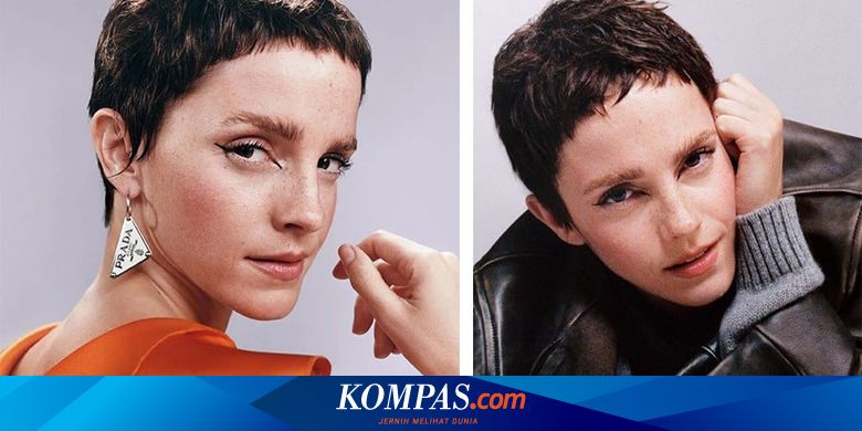 Jadi Duta Merek Prada Beauty, Emma Watson Tampil Segar dengan Rambut Pixie