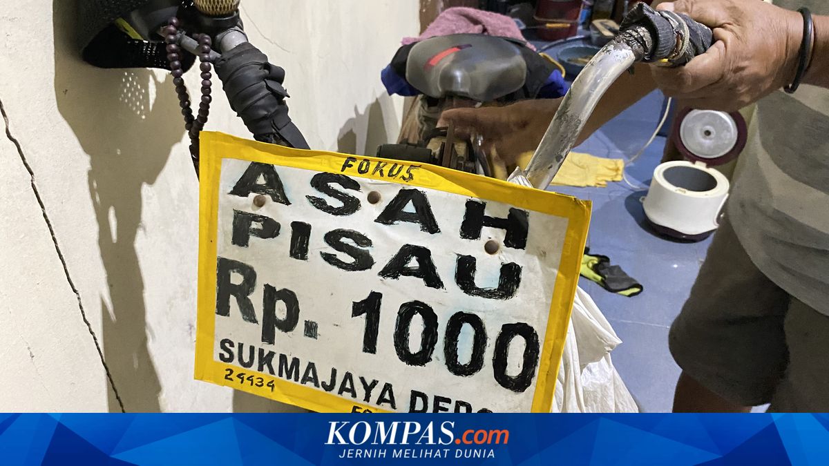 Dari Buruh Pabrik Jadi Pengasah Pisau, Jalan Panjang Marno Menjemput Rezeki