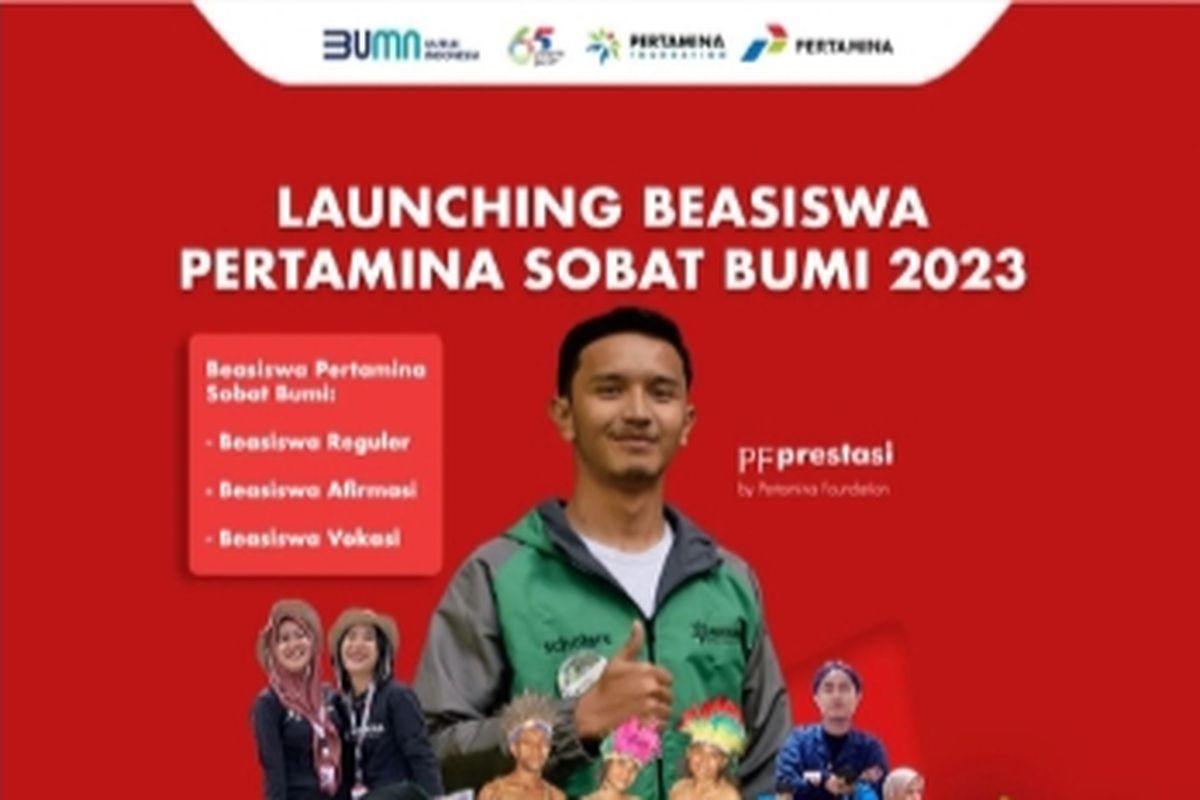 Beasiswa Pertamina Sobat Bumi 2023 bagi D3-S1, Ada Bantuan Biaya Hidup