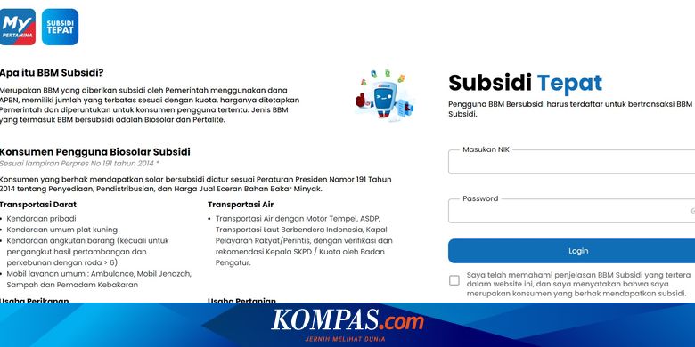 Cara Daftar Subsidi Tepat MyPertamina Secara Online