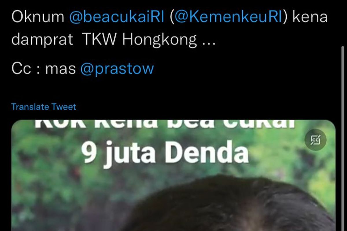 Viral, Video TKW Hong Kong Dikenai Denda Rp 9 Juta karena Beli Gamis Rp 200.000, Bea Cukai: Itu ...