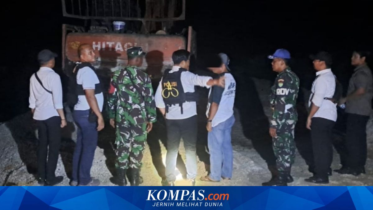 Polisi dan TNI Gerebek Tambang Galian C Ilegal di Kampar, Operator ...