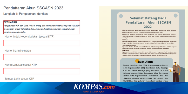 Cara Login CASN 2023, Dibuka Mulai Pukul 20.09 WIB
