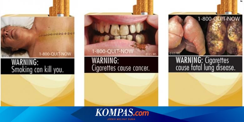 Peringatan Visual Efek Rokok Diwajibkan