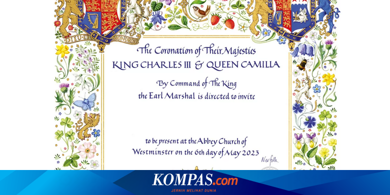 Detail Undangan Penobatan Raja Charles, Gunakan Kertas Daur Ulang