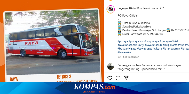 Akhirnya Ada Bus PO Raya Bergaya Jetbus
