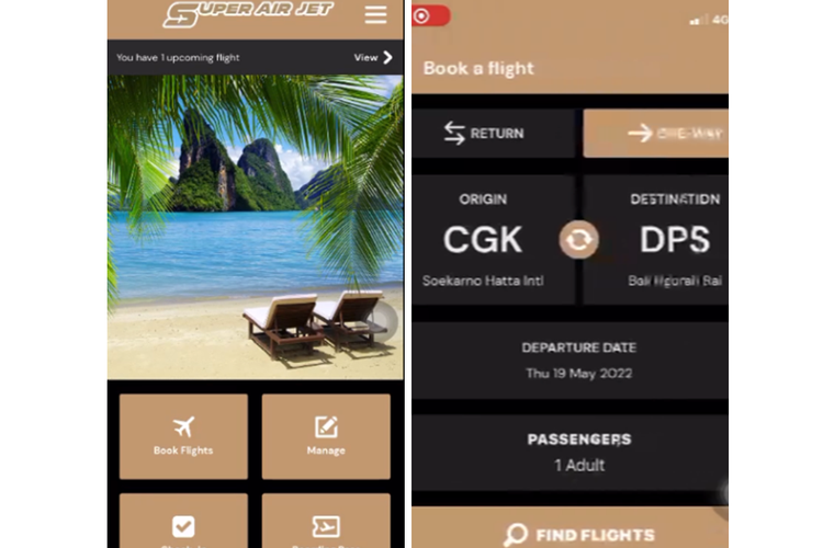 Cara Pesan Tiket Pesawat Super Air Jet