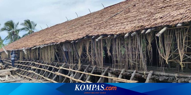 Rumah Adat Jew Milik Suku Asmat yang Hanya Dimasuki Laki-laki untuk ...