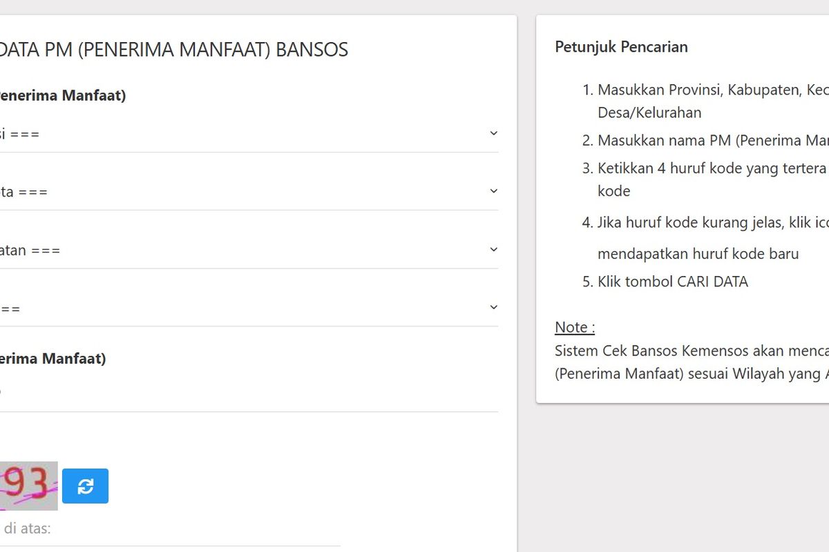 Cara Cek Bansos Pakai KTP, Klik cekbansos.kemensos.go.id di HP