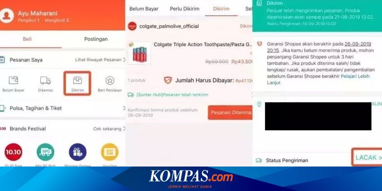 Cara Cek Resi Shopee Express