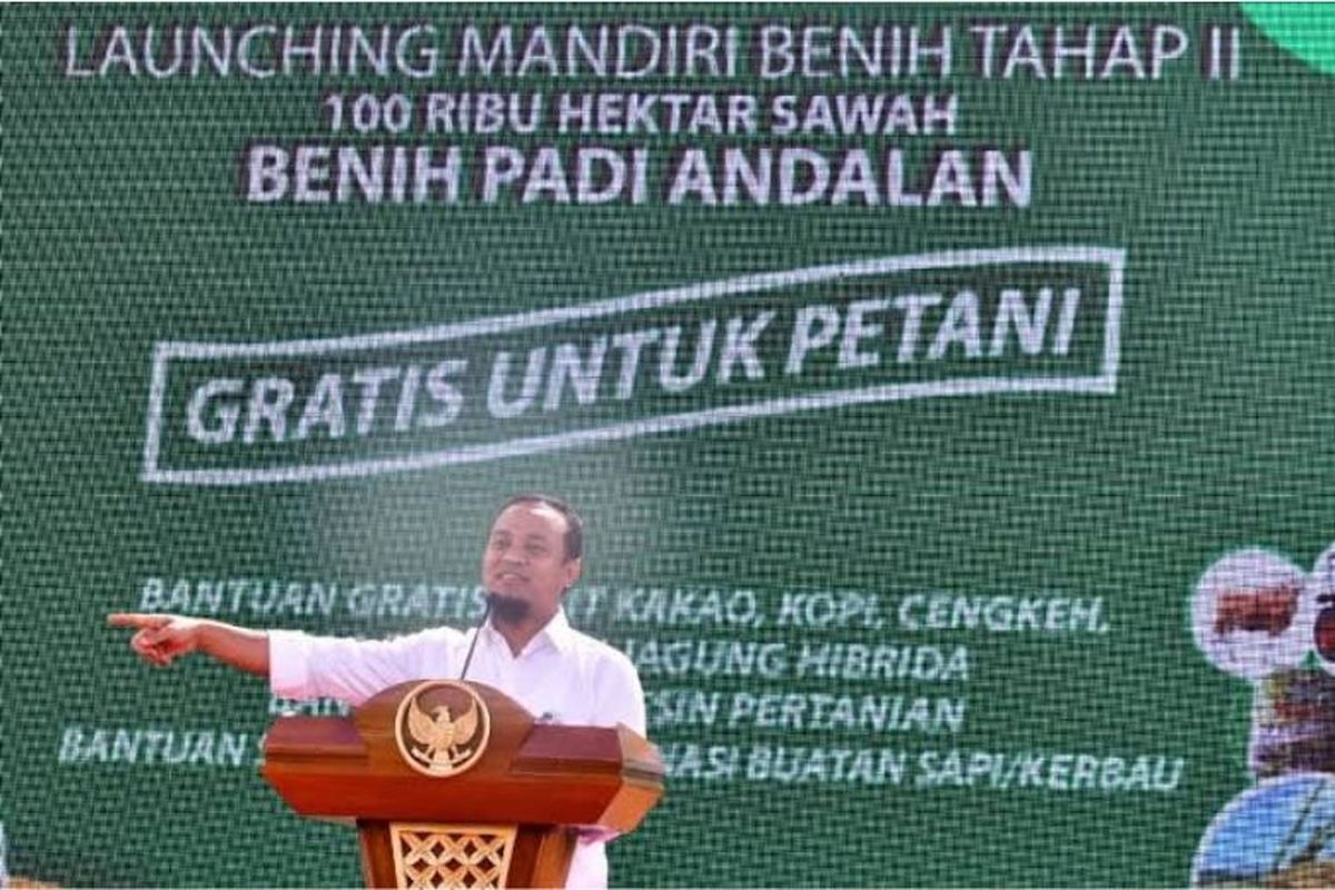 Sukses Dongkrak Produksi Pertanian, Gubernur Sulsel Lanjutkan Program Mandiri Benih