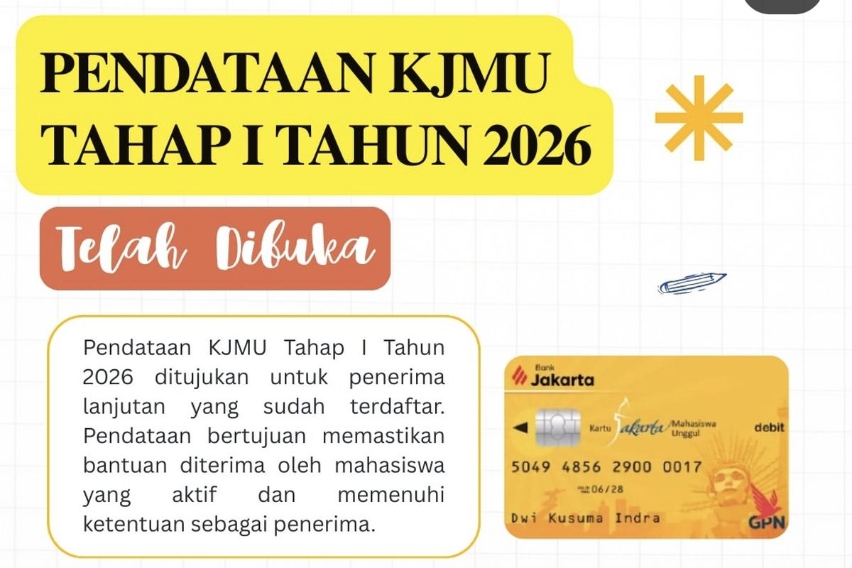 Pemprov DKI Buka Pendataan Penerima KJMU Tahap 1 Tahun 2026