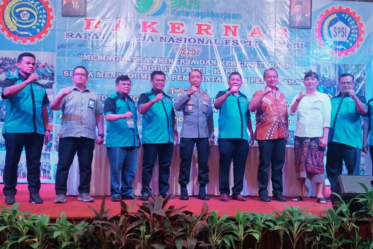 Peringati Ulang Tahun Ke-50, FSPTI-KSPSI Gelar Rakernas 2023 di Bali
