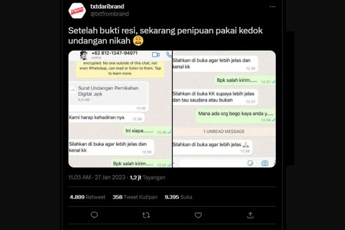 Marak Penipuan Modus Undangan Pernikahan Digital, Begini Cara Bedakan ...