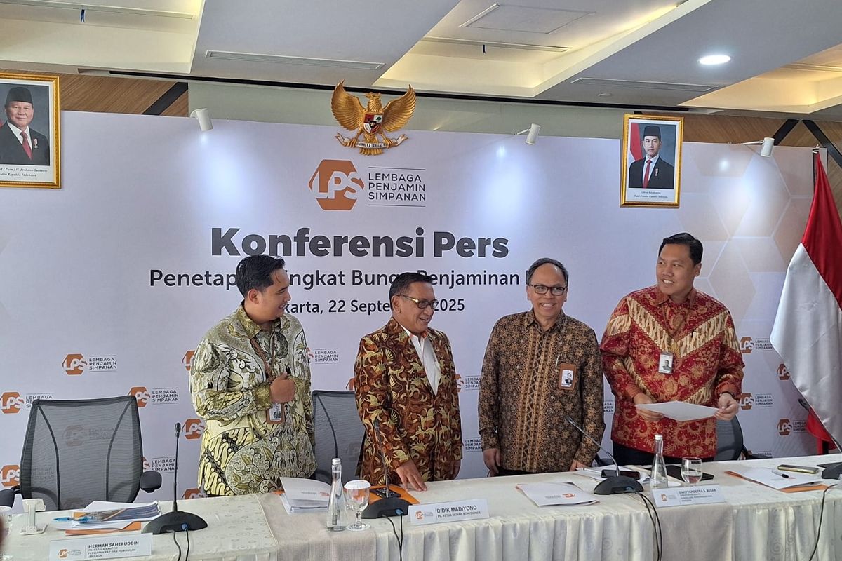 LPS Pangkas Tingkat Bunga Penjaminan Jadi 3,50 Persen