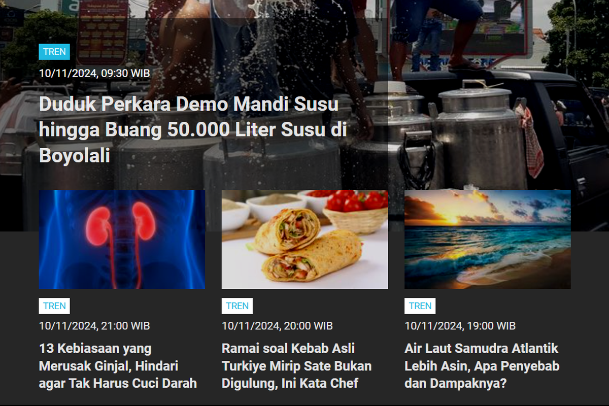 [POPULER TREN] Duduk Perkara Demo Mandi Susu | Pertemuan Prabowo dan Xi ...