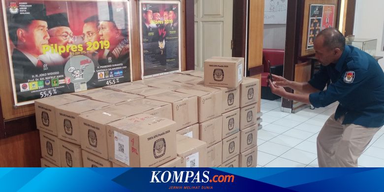 KPU Kota Malang Terima 4.904 Botol Tinta Pemilu 2024