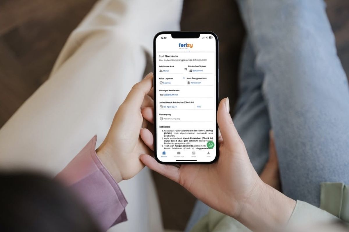 Cara Mudah Beli Tiket Kapal Feri via Aplikasi dan Website Ferizy