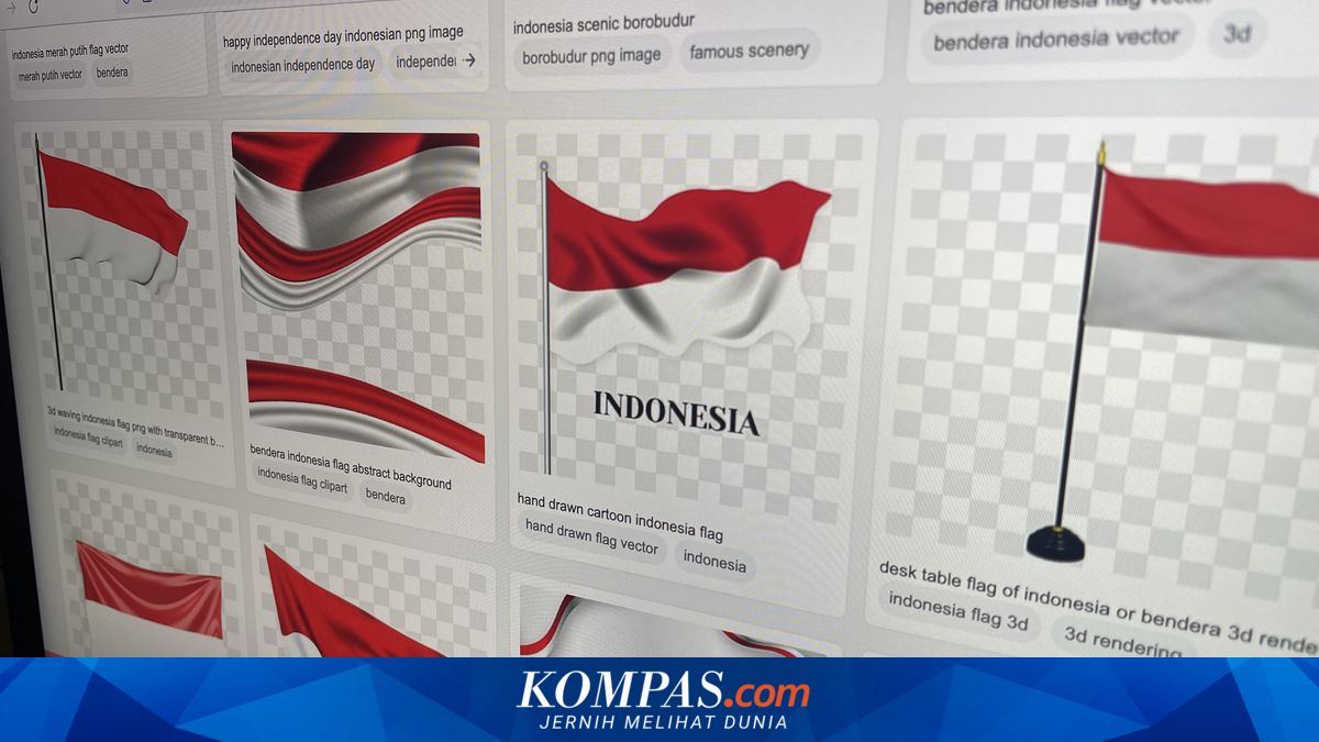 100 Gambar Bendera Merah Putih buat Bikin Desain Rayakan HUT Ke-78 RI