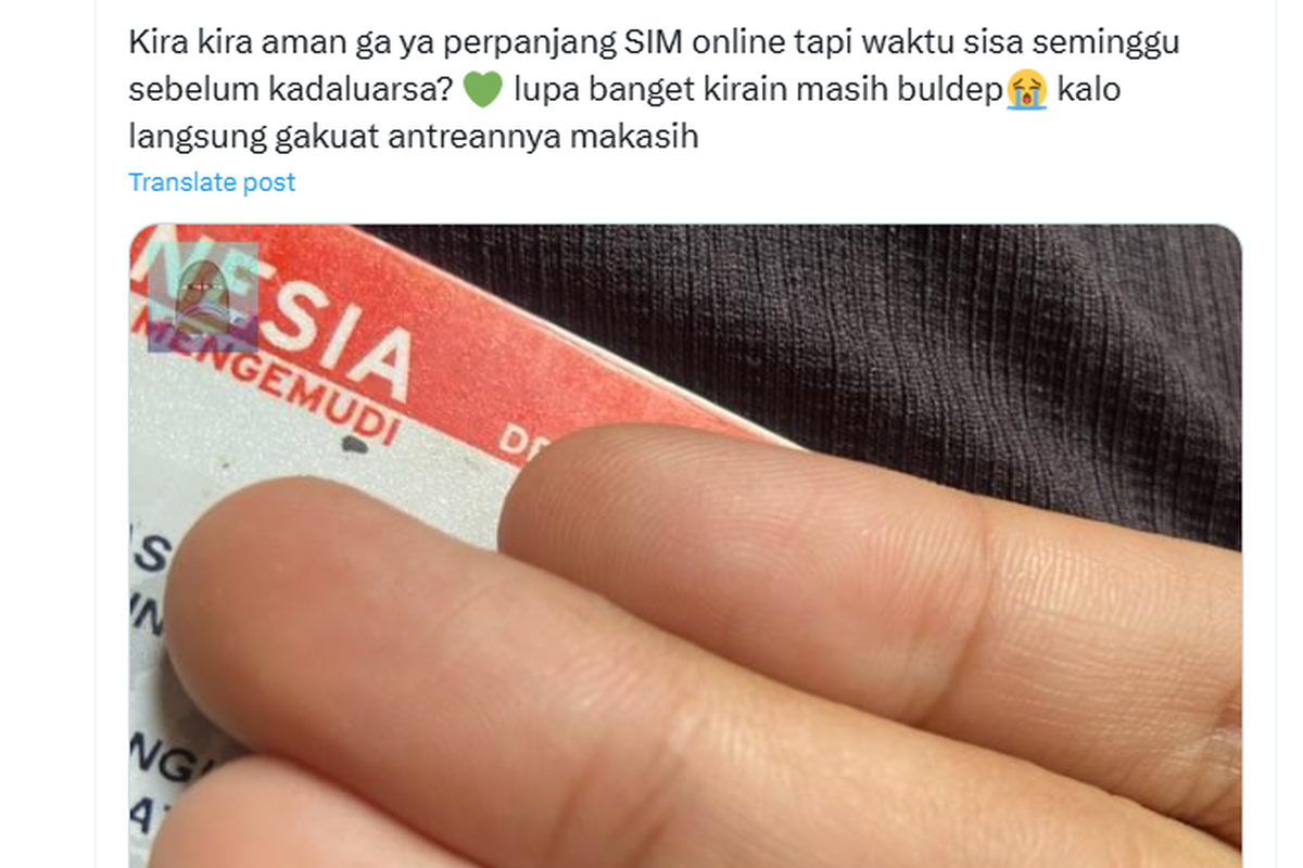 Bisakah Perpanjang SIM "Online" Mendekati Masa Berlaku Habis? Ini ...