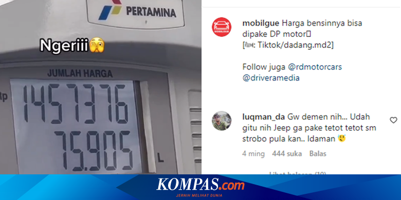 Viral, Video Mobil Jeep Isi BBM Pertamina Dex Nyaris Rp 1,5 Juta, Tidak ...