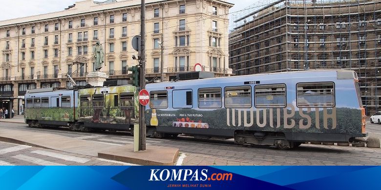 Tram dan Bus Italia Dihiasi Iklan Promosi Ekspor dan Wisata Indonesia