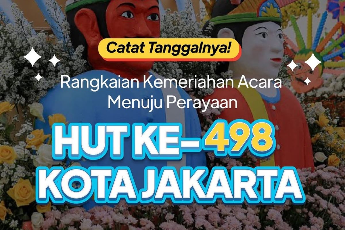 Daftar Rangkaian Acara dan Lokasi HUT Ke-498 Jakarta 2025