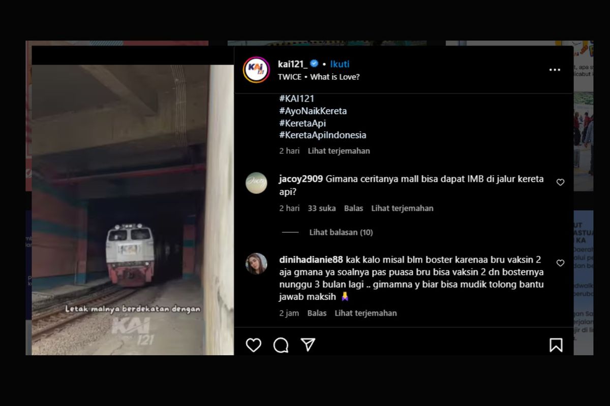 Satu-satunya di Indonesia, Jalur Kereta Melintas di Dalam Mal