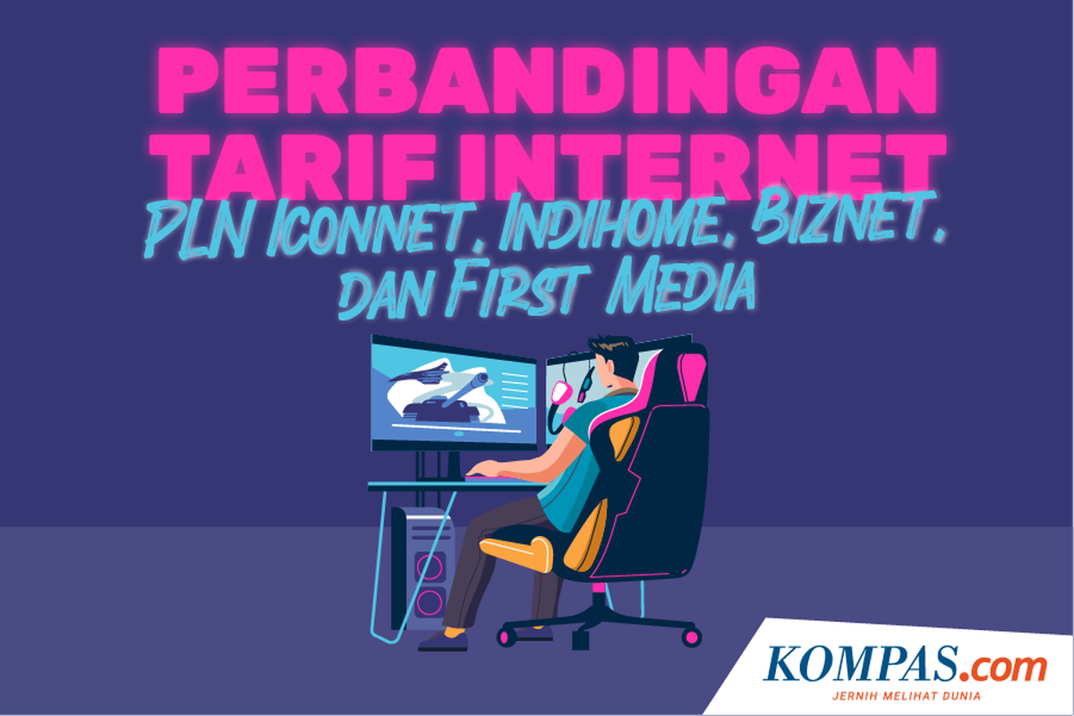 INFOGRAFIK: Perbandingan Tarif Internet PLN Iconnet, IndiHome, Biznet ...