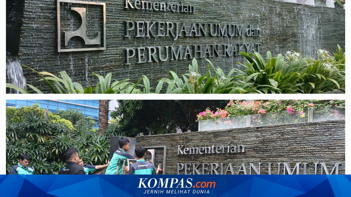 Atribut Baru Kantor Kementerian Pekerjaan Umum Telah Dipasang