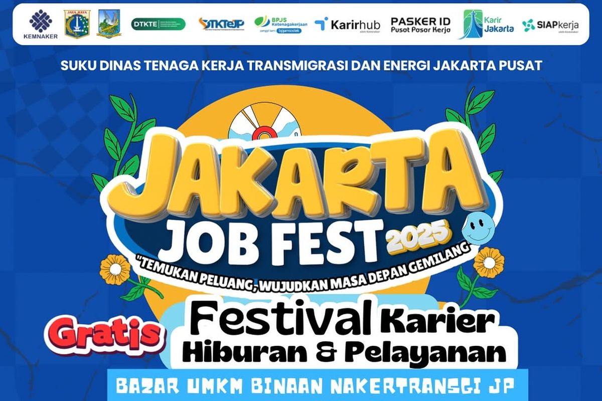 Job Fest di Jakpus Dibuka Hari Ini, Simak Cara Registrasinya