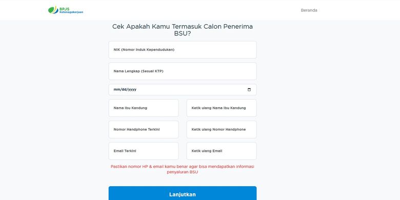Ini Tanda Lolos Verifikasi BSU 2025, Cek di Sini