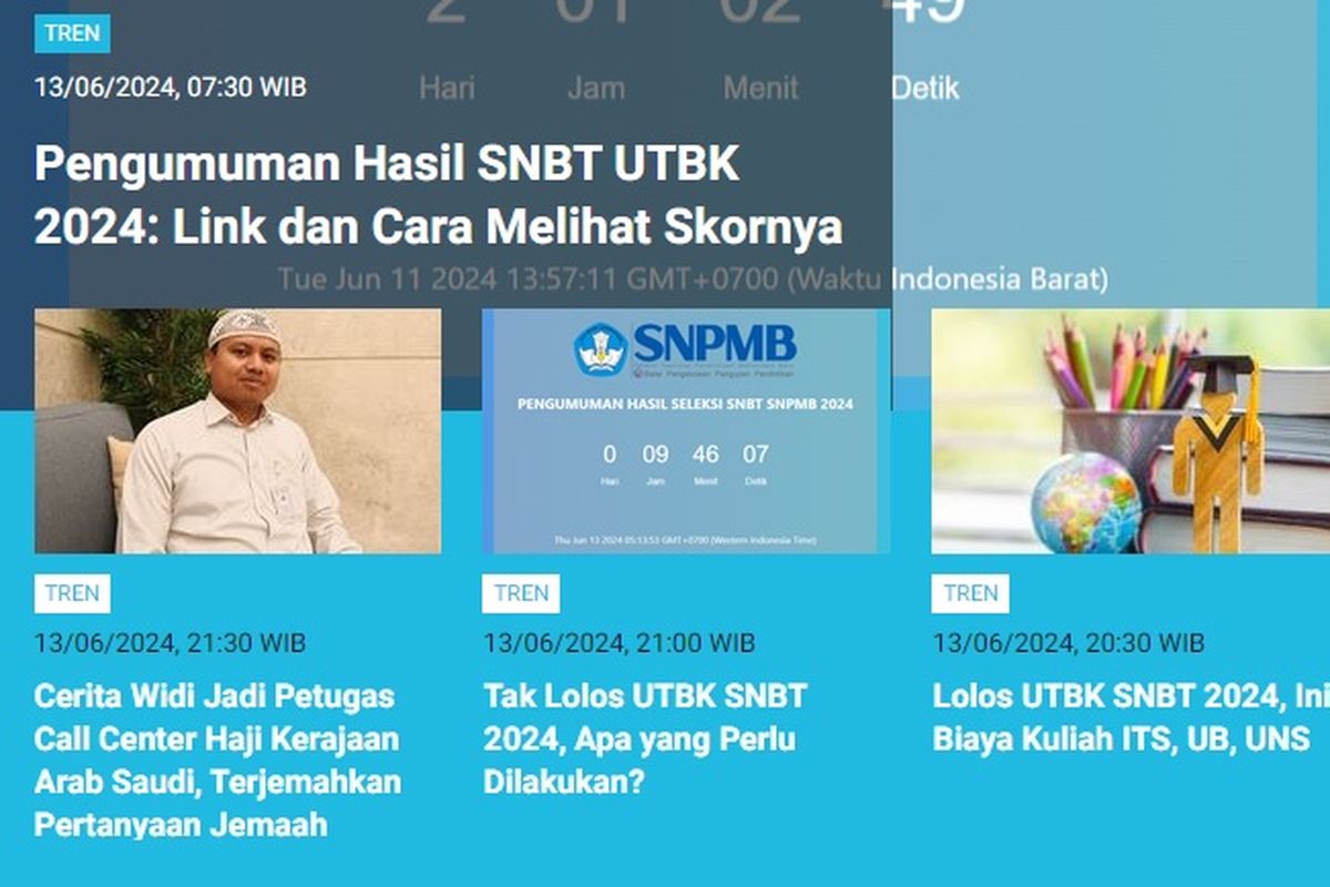 [POPULER TREN] Cara Melihat Skor UTBK SNBT 2024 | Benarkah Bahasa Jawa Asli adalah Bahasa "Ngapak"?