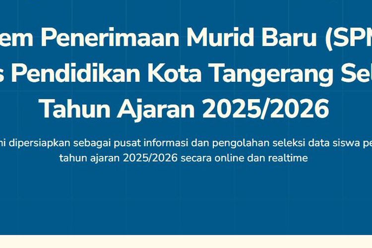 Jadwal SPMB Tangerang Selatan 2025 untuk Jenjang SD, SMP, SMA, dan SMK