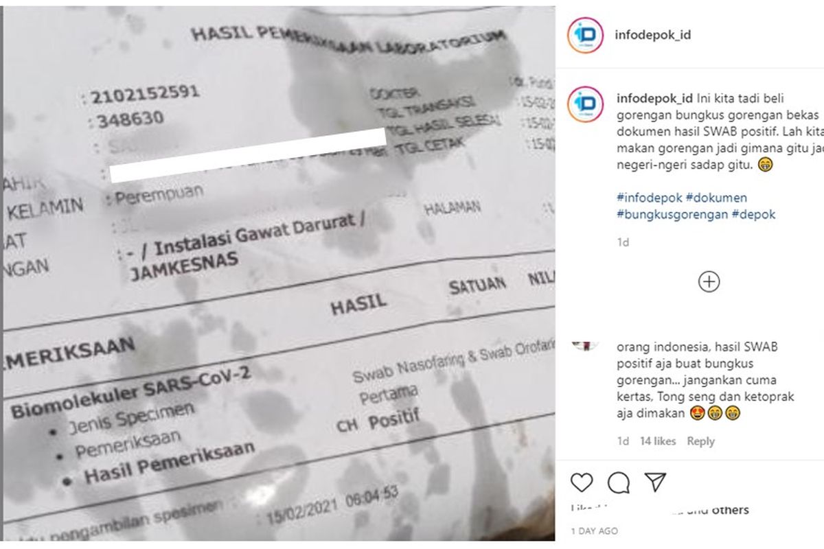 Bungkus Makanan Bisa Sebarkan Covid-19, Ketahui Faktanya