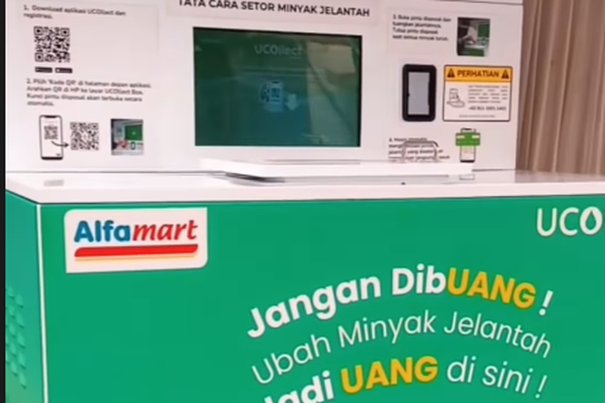 Alfamart Sediakan 10 Mesin Penukaran Minyak Jelantah, Cek Lokasinya