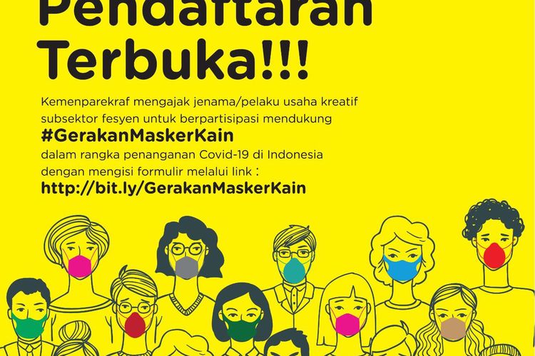 Gerakan Masker Kain, Ajakan untuk Desainer Lokal Produksi 100.000 ...