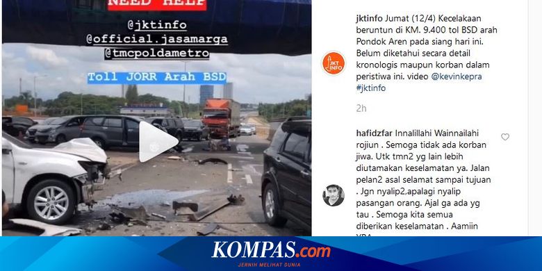 Berita Terkini Harian Kecelakaan Beruntun Di Tol Bsd Terbaru Hari Ini - Kompas.com