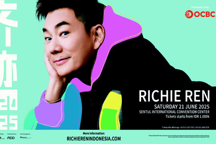Penyanyi Richie Ren Gelar Konser di Indonesia pada Juni 2025