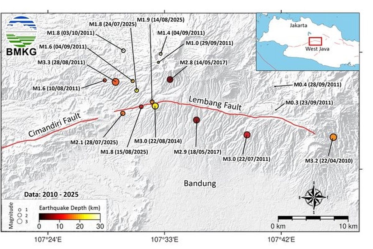 Sesar Lembang, Patahan Aktif di Utara Bandung yang Masih Jadi Ancaman