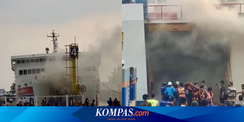 Kronologi Kebakaran Kapal Feri di Pelabuhan Bakauheni, Api Diduga Muncul dari Truk Kargo
