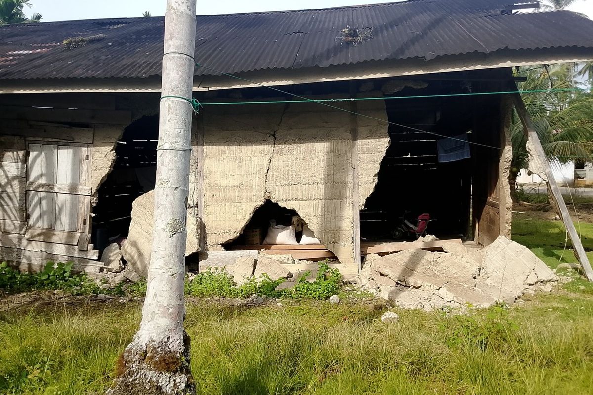 Dampak Gempa M 6,2 Aceh Barat Daya, 3 Rumah Warga di Aceh Selatan Rusak