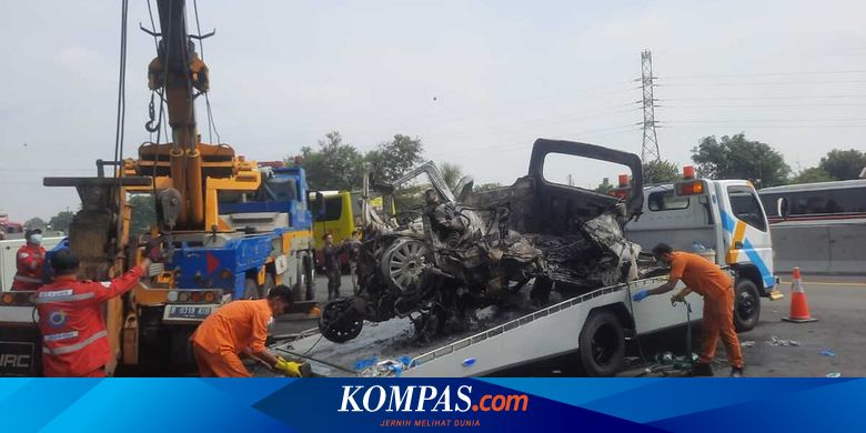 12 Penumpang Gran Max Tewas Kecelakaan dan Terbakar di Tol Cikampek, Ini Kronologinya