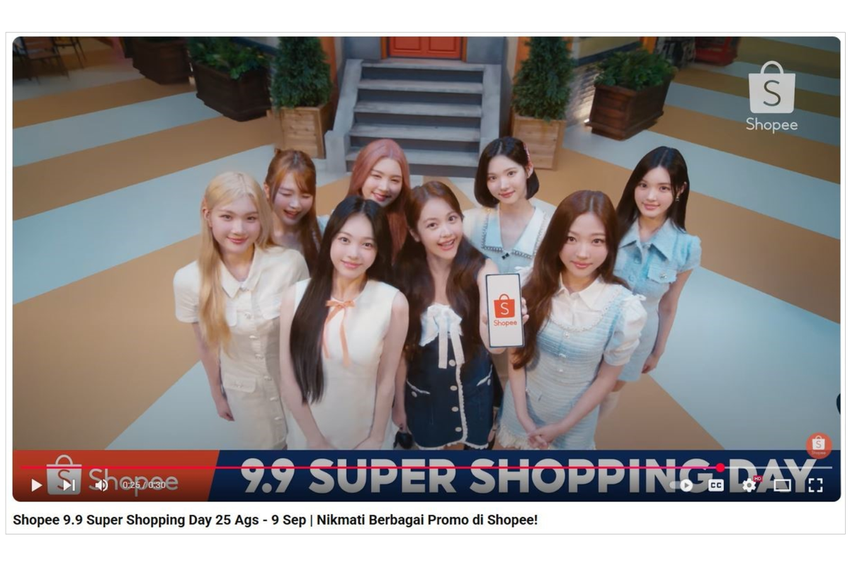 Iklan Shopee X Hearts2Hearts Meriahkan Kampanye 9.9 Super Shopping Day, Jadi Perbincangan Warganet