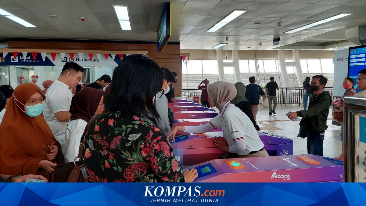 LRT Jabodebek Diresmikan Jokowi, Begini Suasana Stasiun Harjamukti Depok