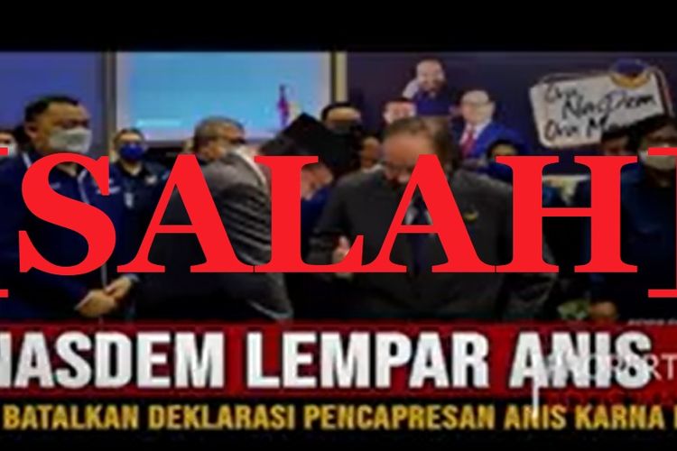 [HOAKS] Nasdem Batal Usung Anies sebagai Capres