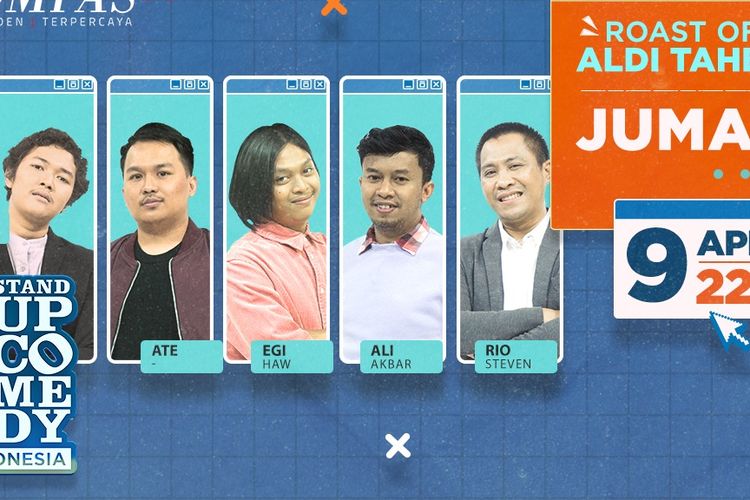 5 Komika SUCI IX Siap Roasting Aldi Taher Malam Ini